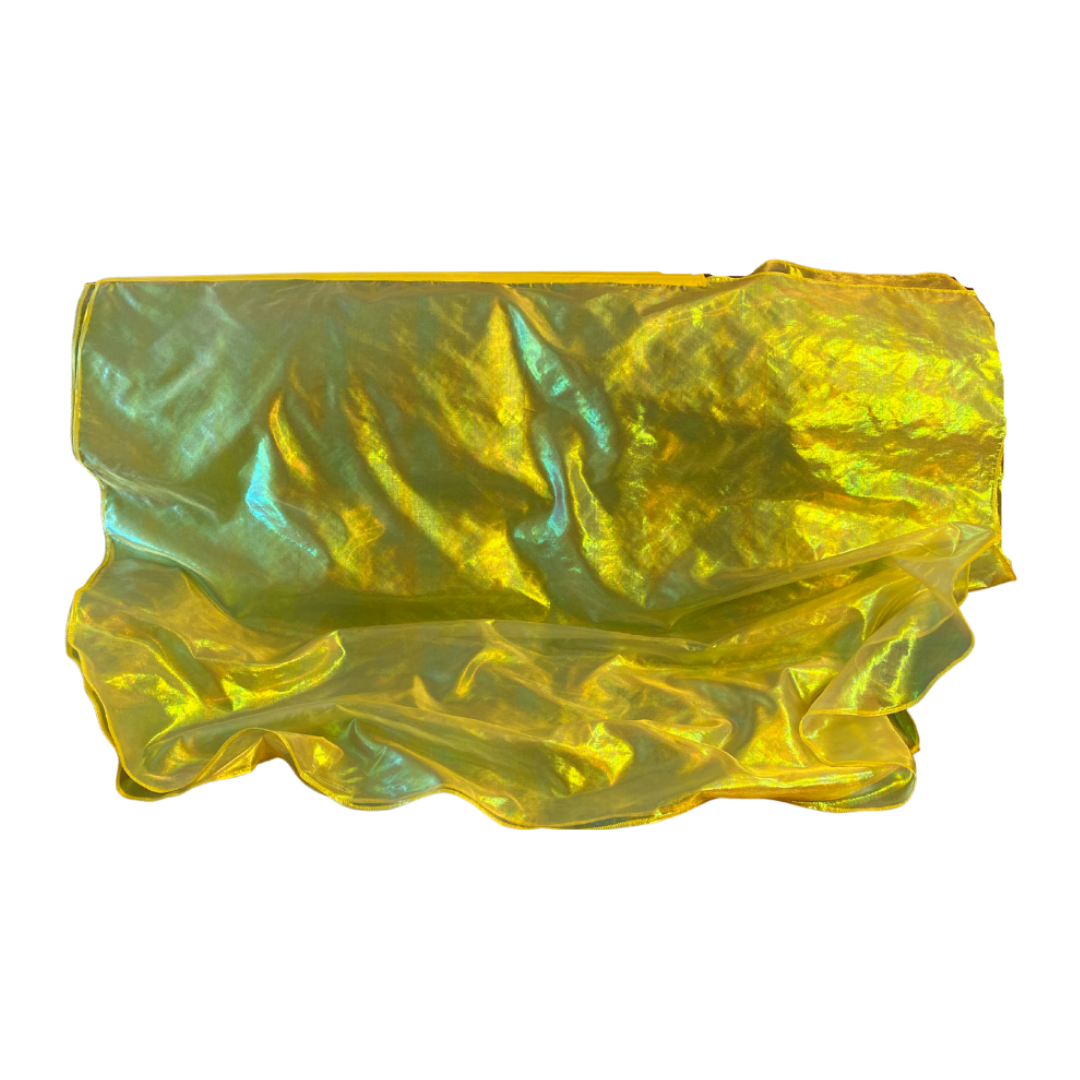 Yellow Iridescent Large Angel Wing Flags | Worship With Flags