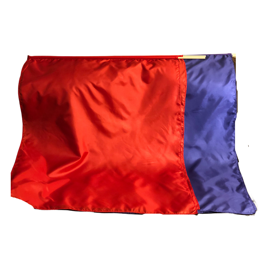 Medium Square Poly Silk Flags | Worship With Flags