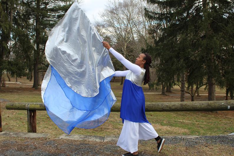 Divine Clarity Double Layer Angel Wing Flags | Worship With Flags