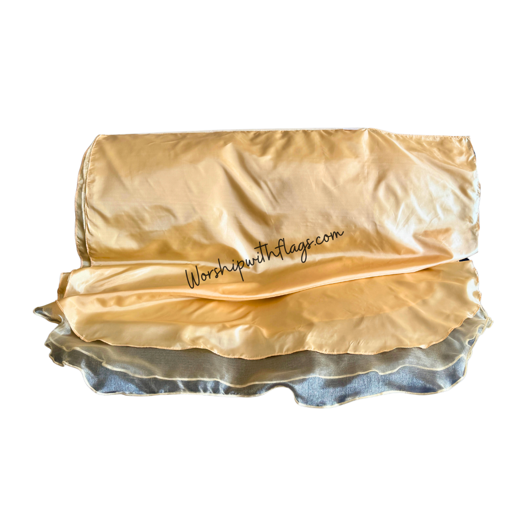 Radiant Offering Double Layer Angel Wing Flags | Worship With Flags