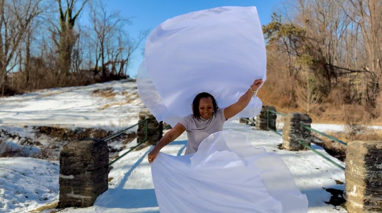 Pure Grace Double Layer White Angel Wing Flags | Worship With Flags