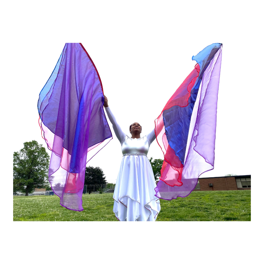 Tabernacle Triple Layer Angel Wing Flags | Worship With Flags