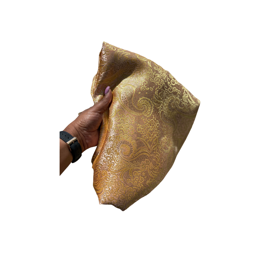 Brocade Pink & Gold Flag Bag for Worship Flags | Worship With Flags