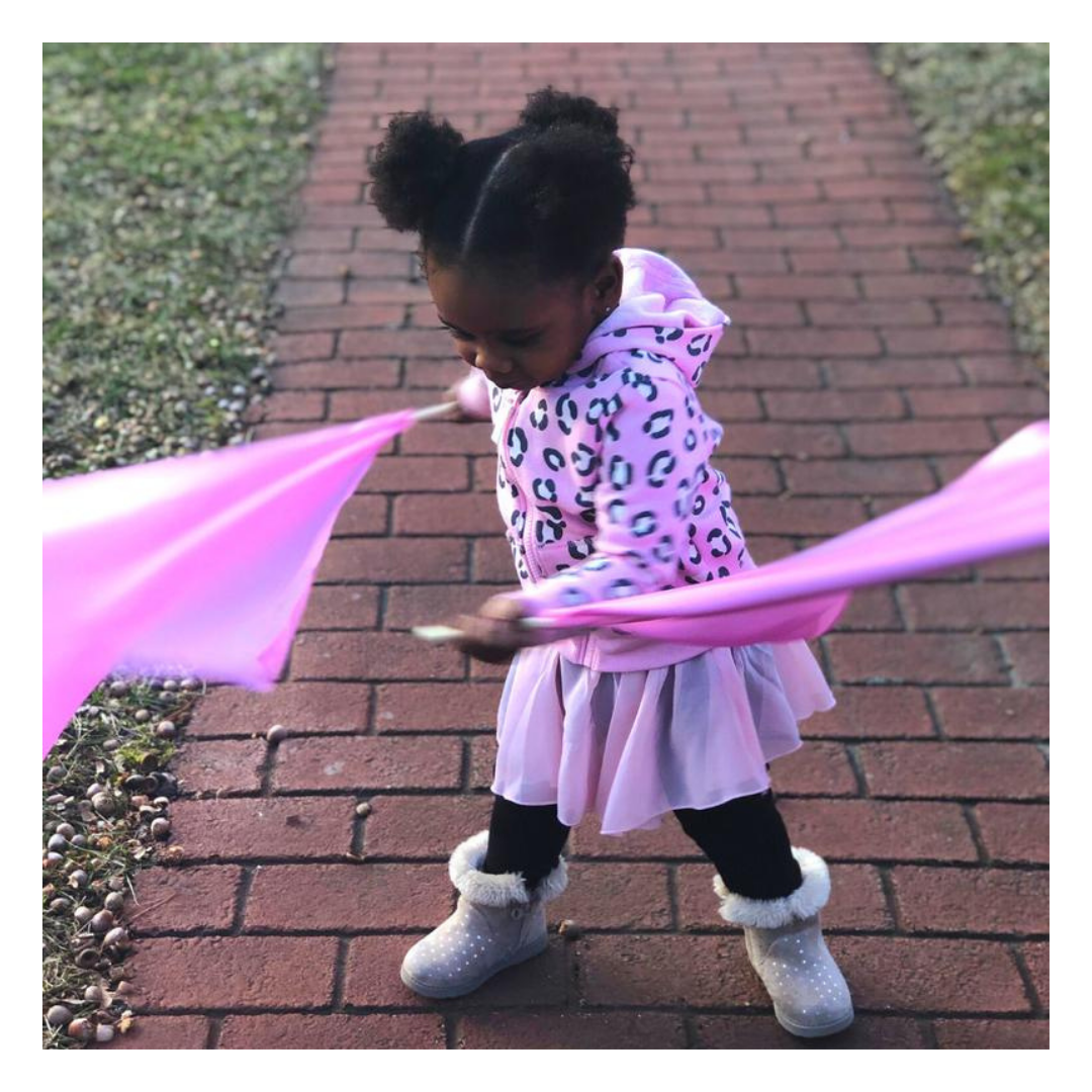 Children's Small Poly Silk Angel Wing Flags | Worship With Flags