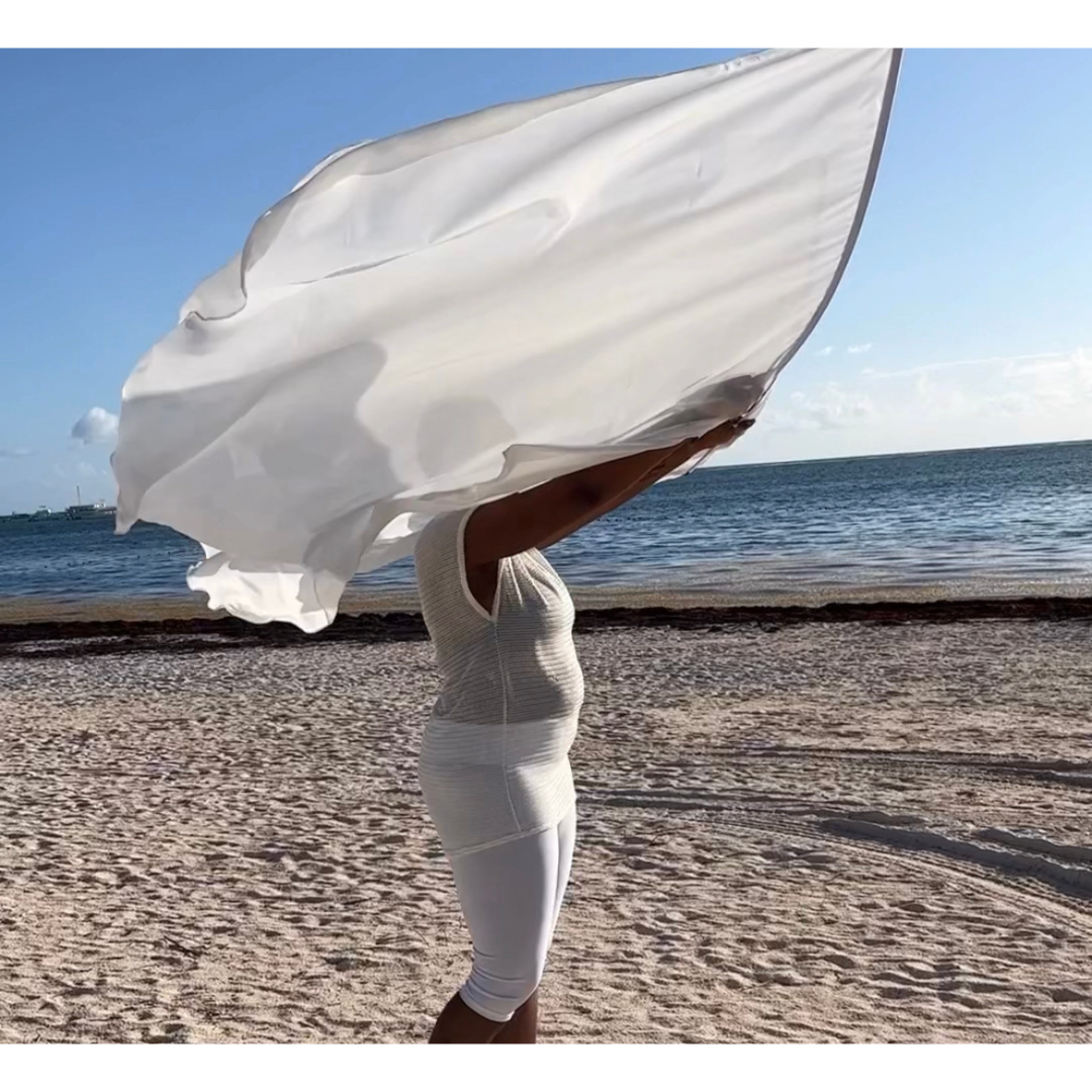 White 8mm Silk Angel Wing Flags | Worship With Flags