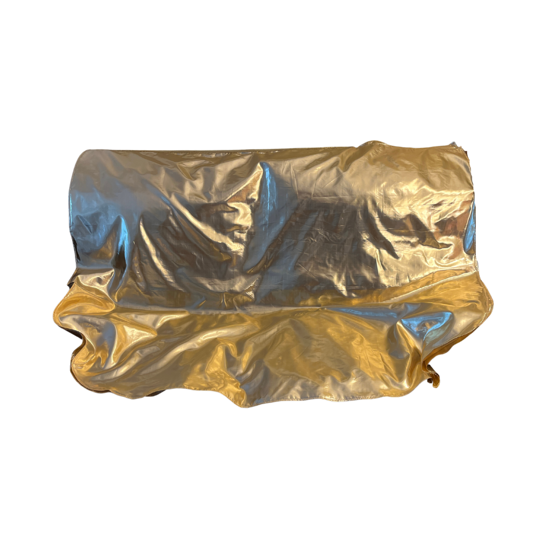 Light Gold Metallic Lamé Angel Wing Flags | Worship With Flags
