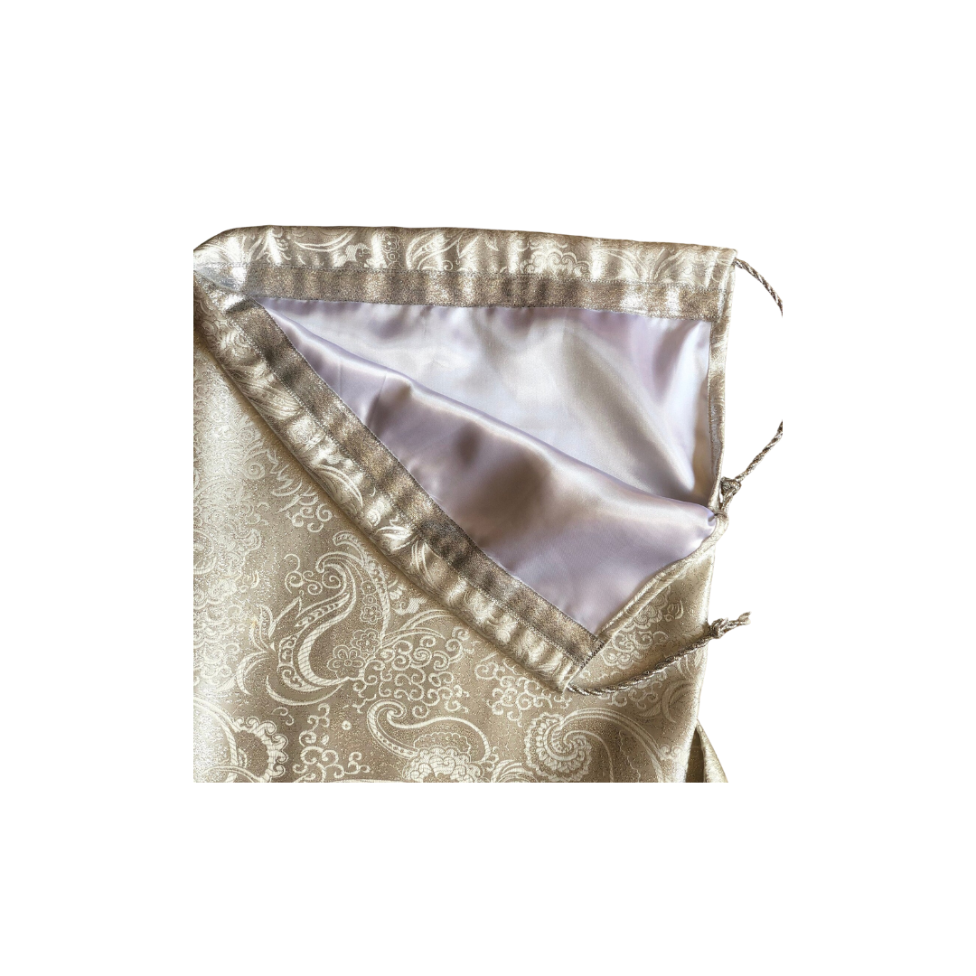 Brocade Silver Flag Bag for Worship Flags | Worship With Flags