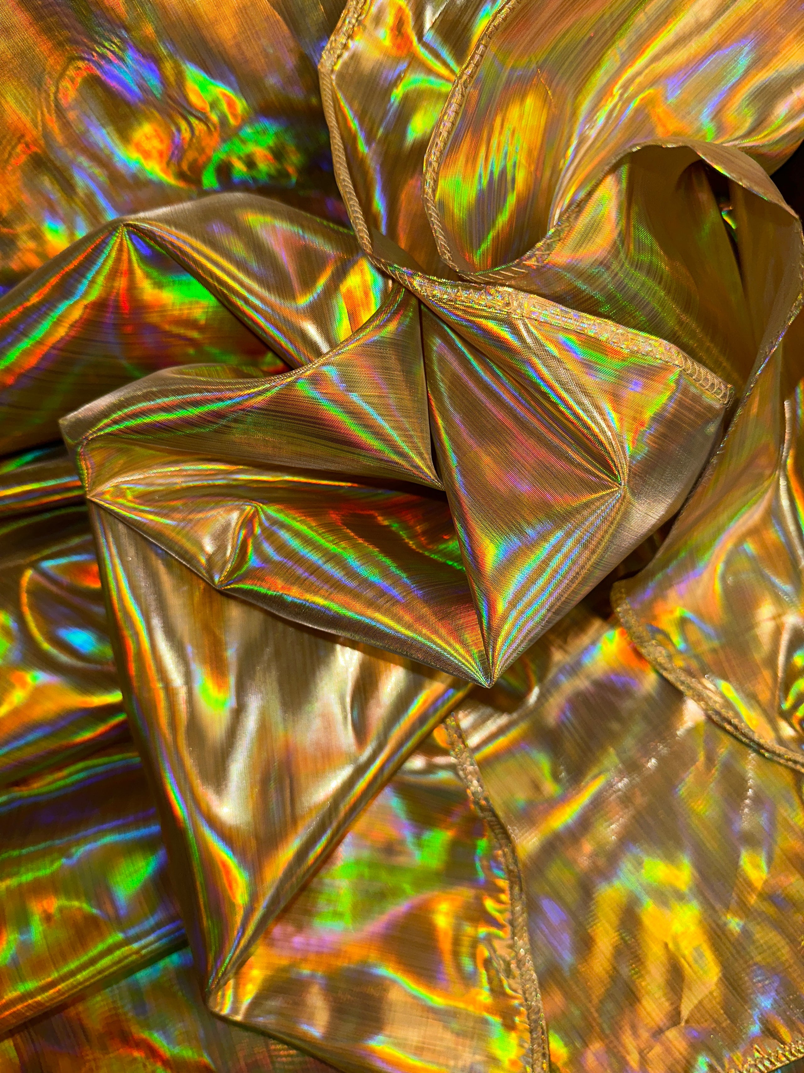 Gold Hologram Worship Flags | Worship With Flags