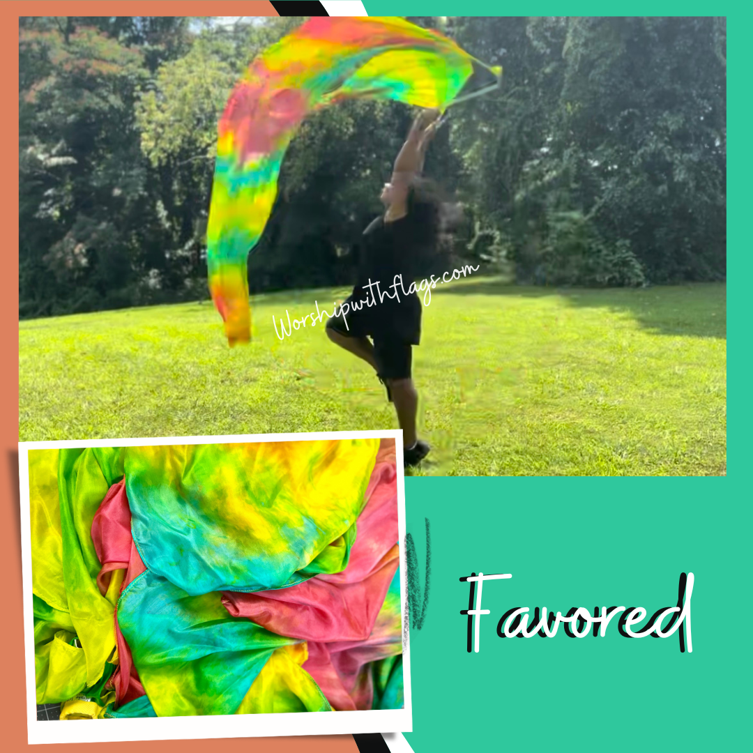 Favored - 9ft Single Layer Worship Streamer | Worship With Flags