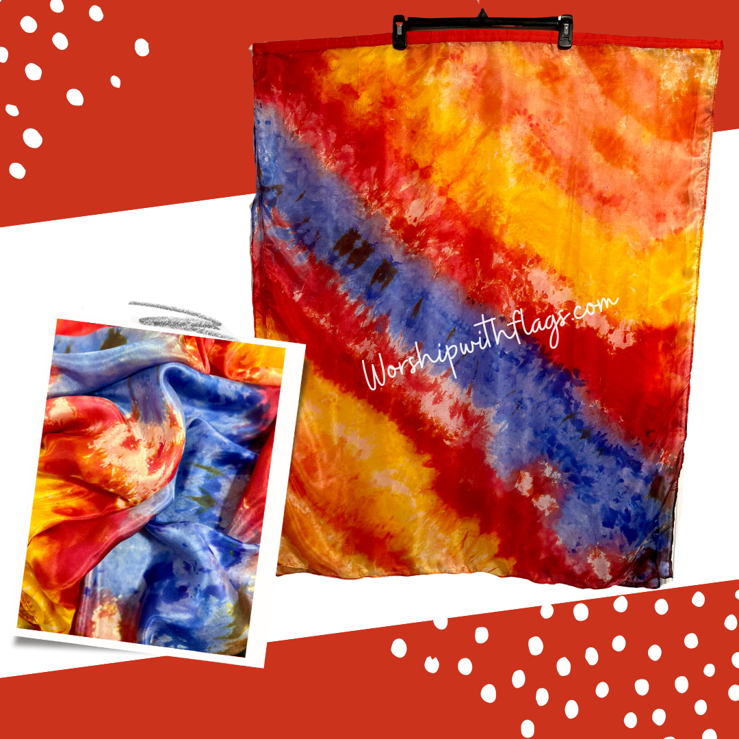 Holy Spirit Fire - Small Worship Flags | Worship With Flags