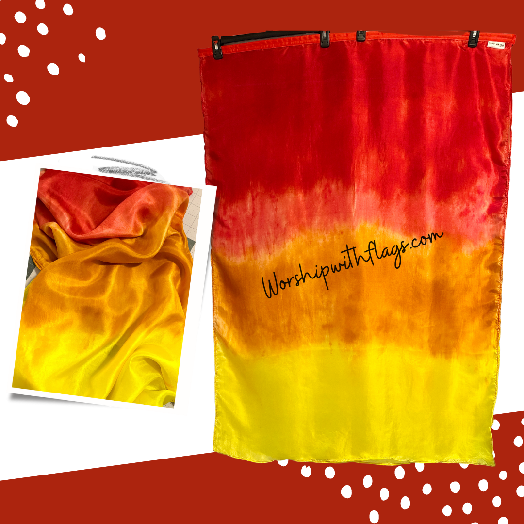 Flames of Revival - Large Worship Flags | Worship With Flags